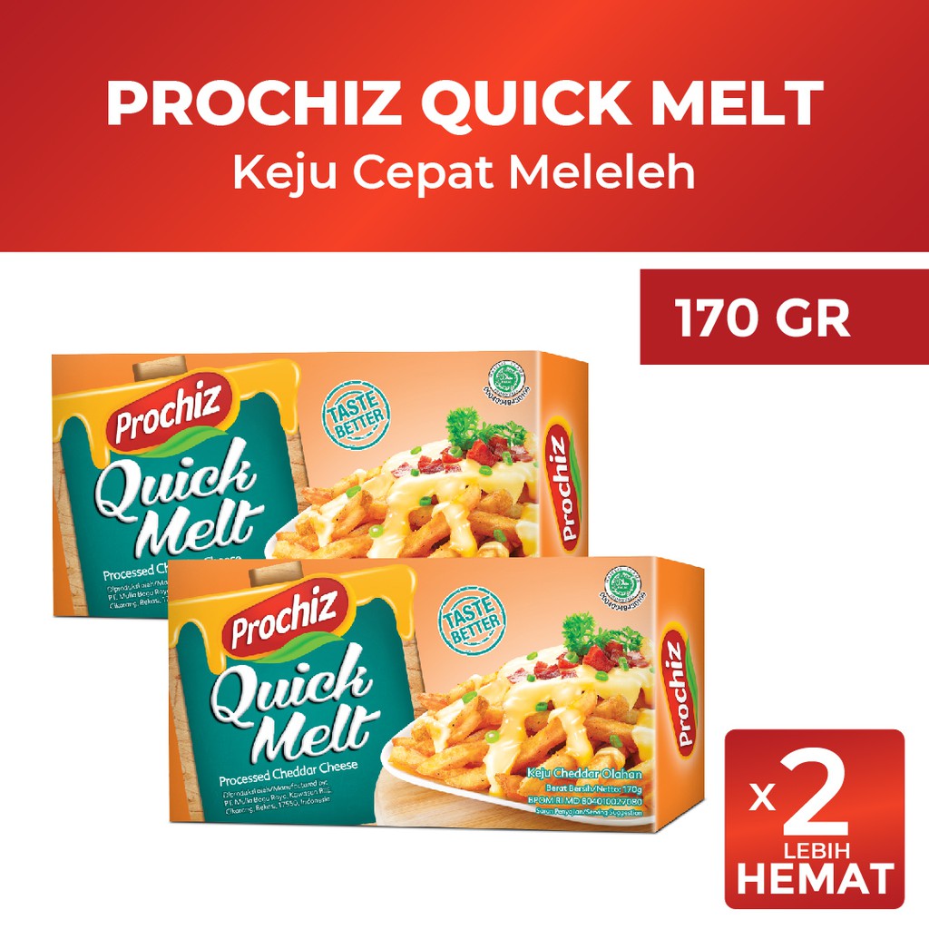 Jual PROCHIZ Quick Melt 170 gr Double Pack | Shopee Indonesia
