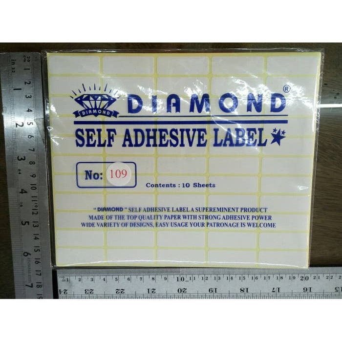 Jual Label 109 Sticker (550 label) 3,8 x 1,3 cm / Label Stiker Kertas ...
