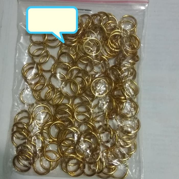 Jual Ring Bulat Tipis 1cm GOLD isi 1 lusin | Shopee Indonesia