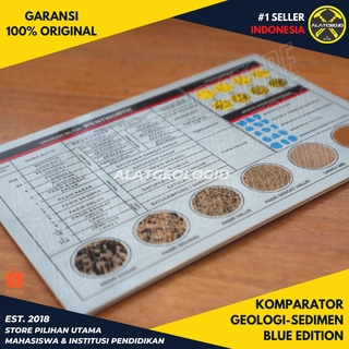 Jual KOMPARATOR GEOLOGI Batuan Sedimen Butir Skala Wentworth ORIGINAL ...