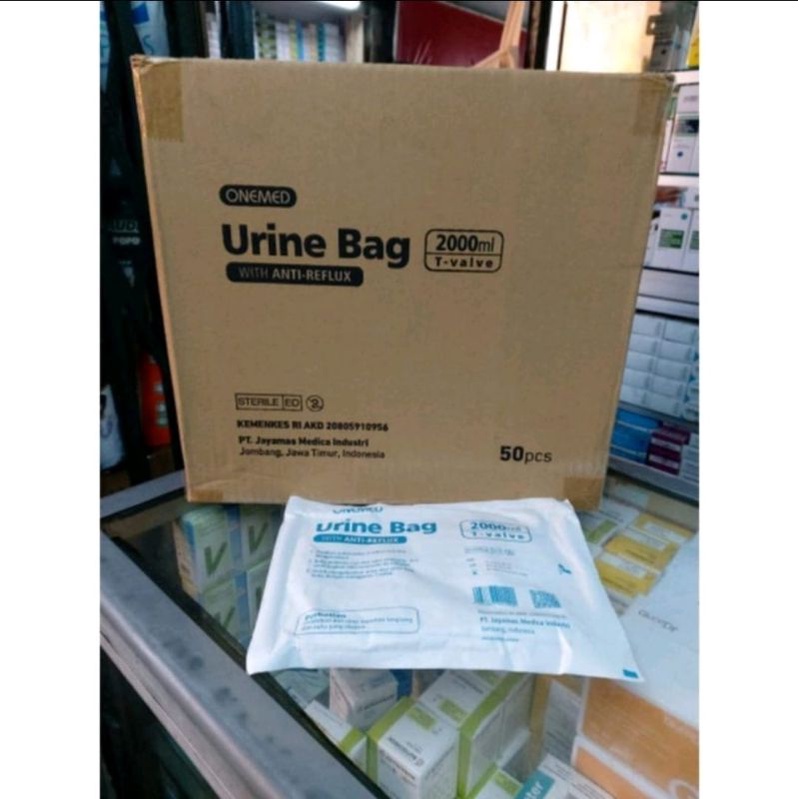Jual kantong urine/ urine bag 200ml one med isi 50 pcs | Shopee Indonesia