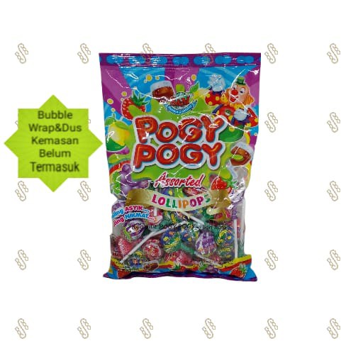 Jual Pogy Pogy Assorted Lollipops Zak 10gr - Zak Isi 50 Pcs | Shopee Indonesia