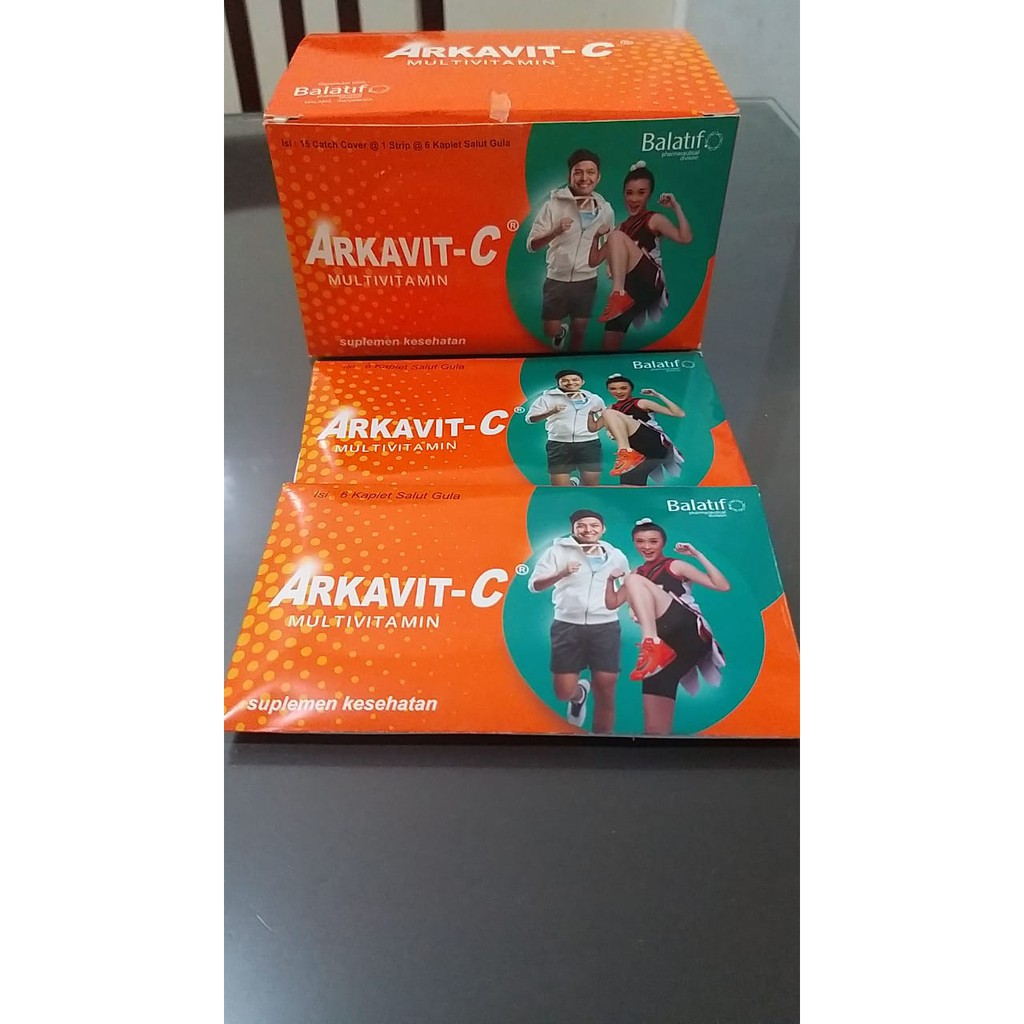 Jual Arkavit C Multivitamin kaplet salut gula Indonesia|Shopee Indonesia
