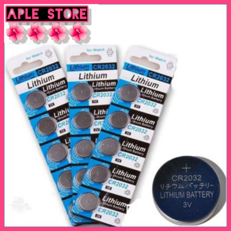 Jual Baterai CR2032 Biru Lithium 3V Battery Kancing Koin CR-2032 ...