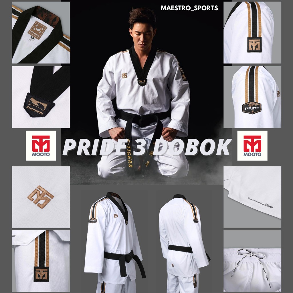 Jual MOOTO NF New Pride 3 TKD Uniform (Seragam Taekwondo) | Shopee ...