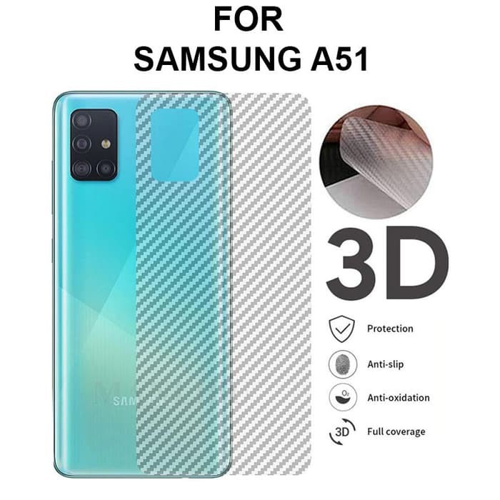 Samsung A51 Gaskin/Back Skin Carbon Case - Contoh Aplikasi