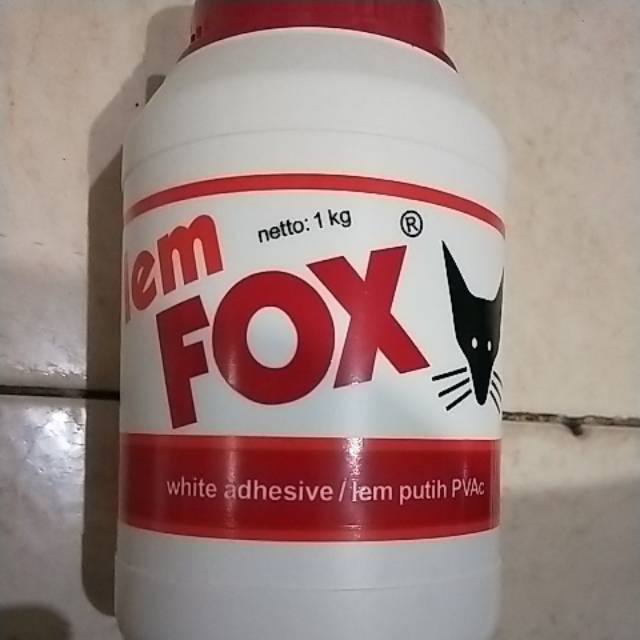Jual LEM FOX PUTIH BOTOL MERAH 1KG | Shopee Indonesia