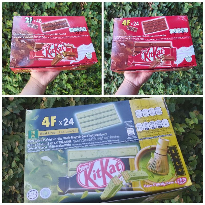 Jual kitkat 4f greentea kitkat HALAL kitkat 4 finger | Shopee Indonesia