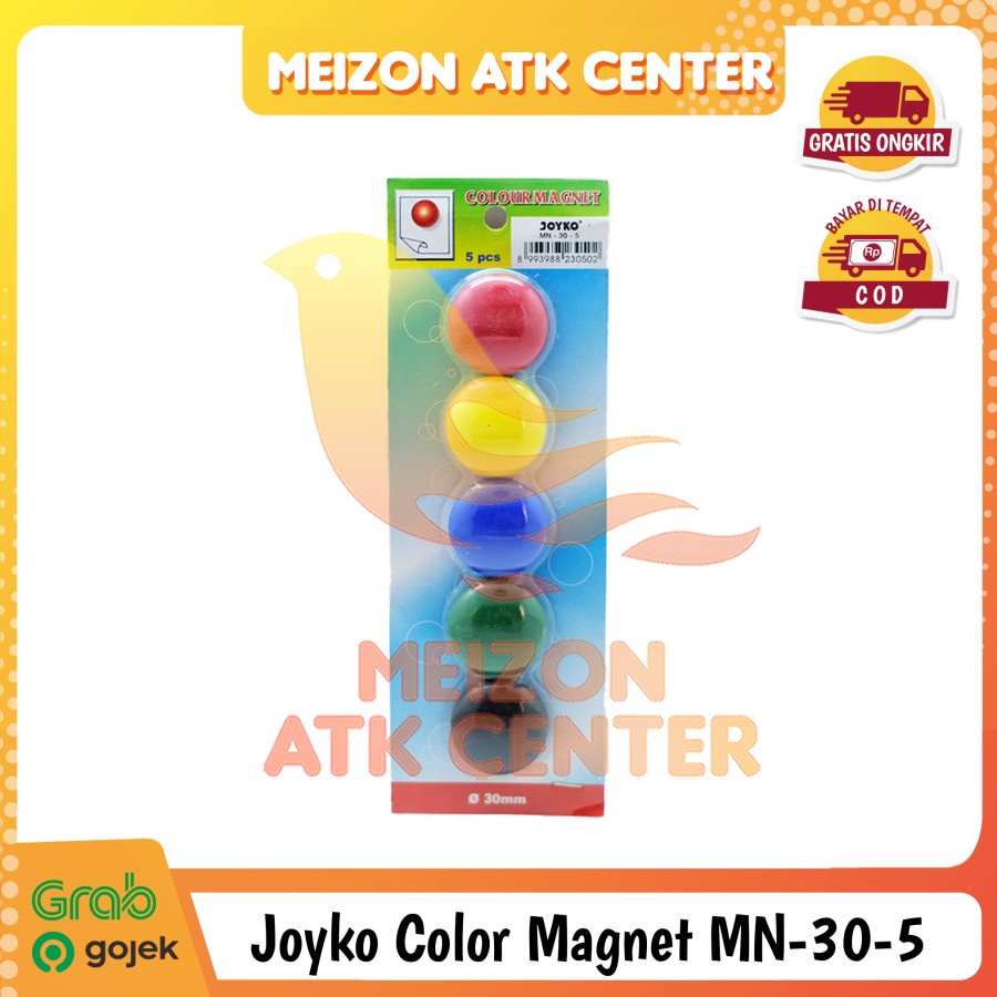Jual JOYKO Magnet Papan Tulis Whiteboard Kulkas Joyko MN 30 5 Bulat 3 ...