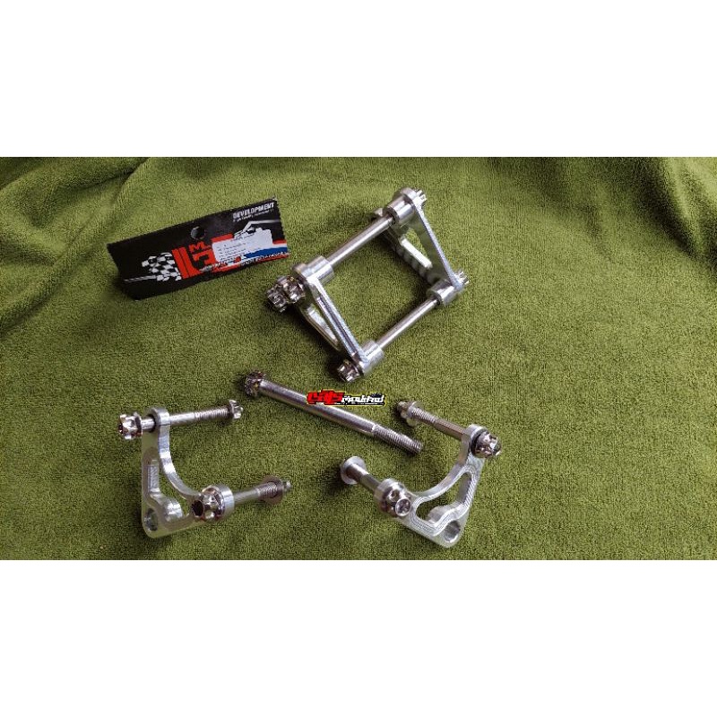 Jual BRACKET ENGINE KR150 BRACKET MESIN NINJA R/SS DAN BAUT STAINLESS ...