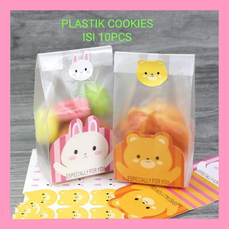 Jual Plastik Cokkies Biscuit Bening + Tray Bunny Kemasan Biscuit Lucu ...