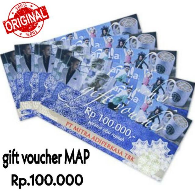 Jual MAP Gift Voucher 100 Ribu | Shopee Indonesia