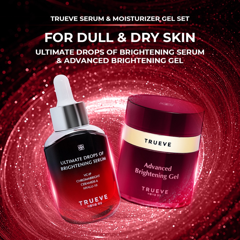 Jual TRUEVE Serum & Moisturizer Gel Set: Ultimate Drops & Brightening ...