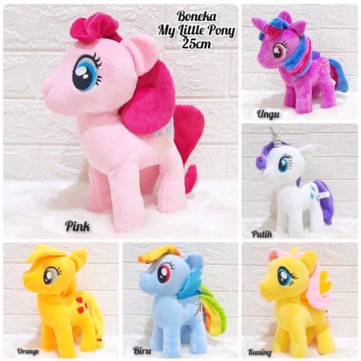 Jual Boneka Little Pony Kuda Poni Unicorn Tinggi 25 cm | Shopee Indonesia