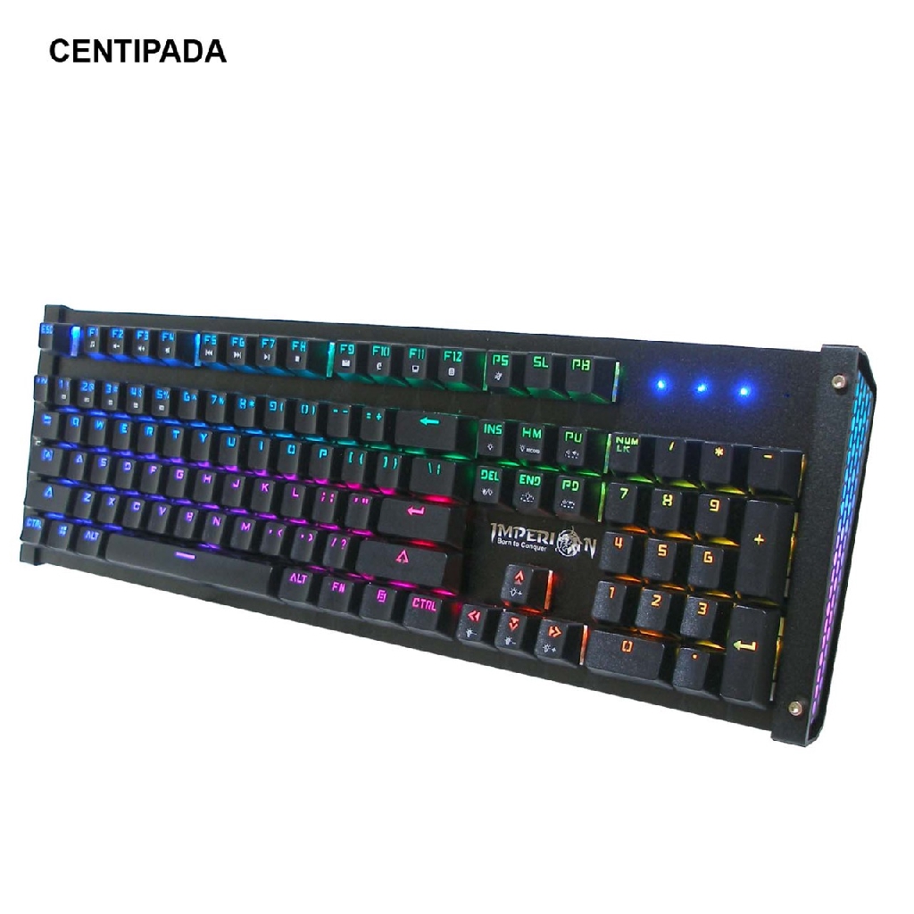 Keyboard Gaming Imperion Centipada KG-C10R Mechanical, RGB | Shopee ...