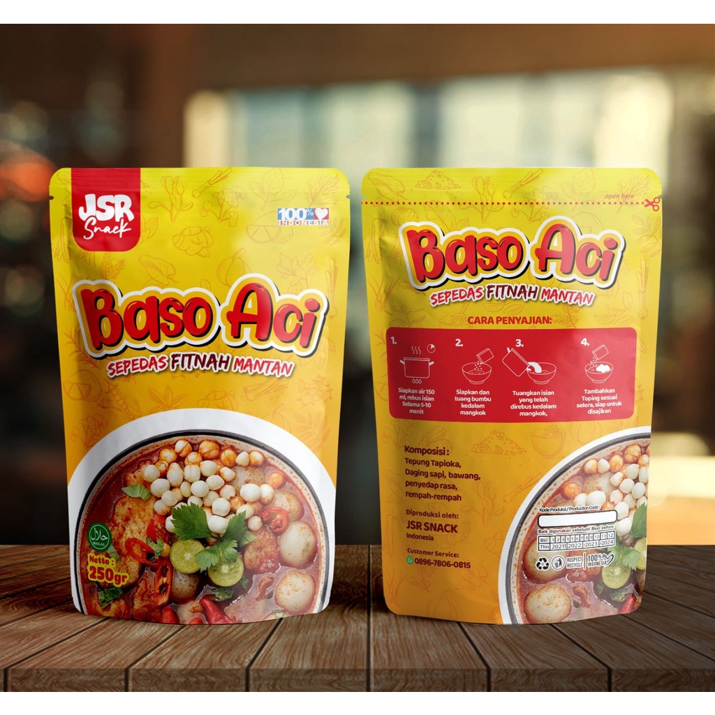 Jsr Rempah Baso Aci Komplit Bumbu Special Kemasan Kuning BASO ACI KUNING | pgmall