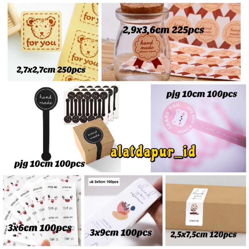 Jual stiker tq stiker thank you stiker segel box stiker handmade stiker ...