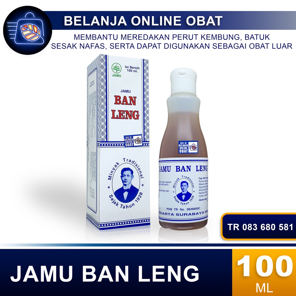 Jual Minyak Jamu Ban Leng 100ml // Masuk angin, pilek, sakit ...