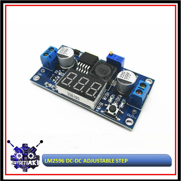 Jual LM2596 DC-DC ADJUSTABLE STEP DOWN 4-40V to 1.3-37V LED VOLTMETER | Shopee Indonesia