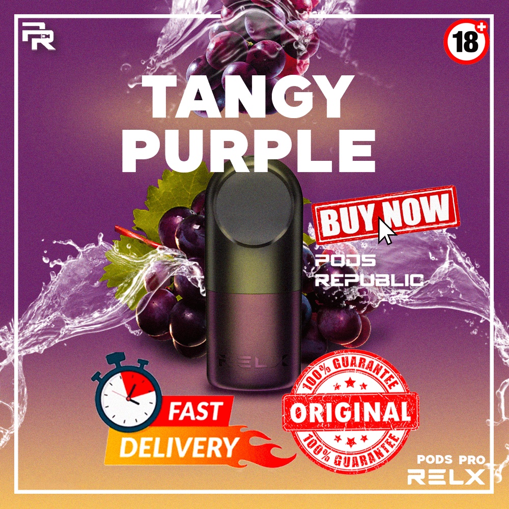 Jual RELX Pods Pro - Tangy Purple (Grape) | Shopee Indonesia