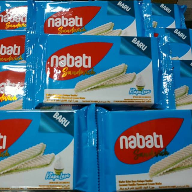 Jual Nabati sandwich rasa kelapa vanila 50gr | Shopee Indonesia