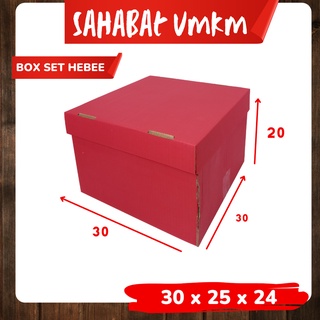Jual Set Box 30x30x20 Parcel Set Top/Bot Heebe) Kardus/Karton/Paking ...