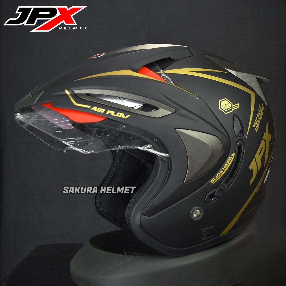 Jual Helm Half face JPX Supreme 2 Solid Double Visor | Shopee Indonesia