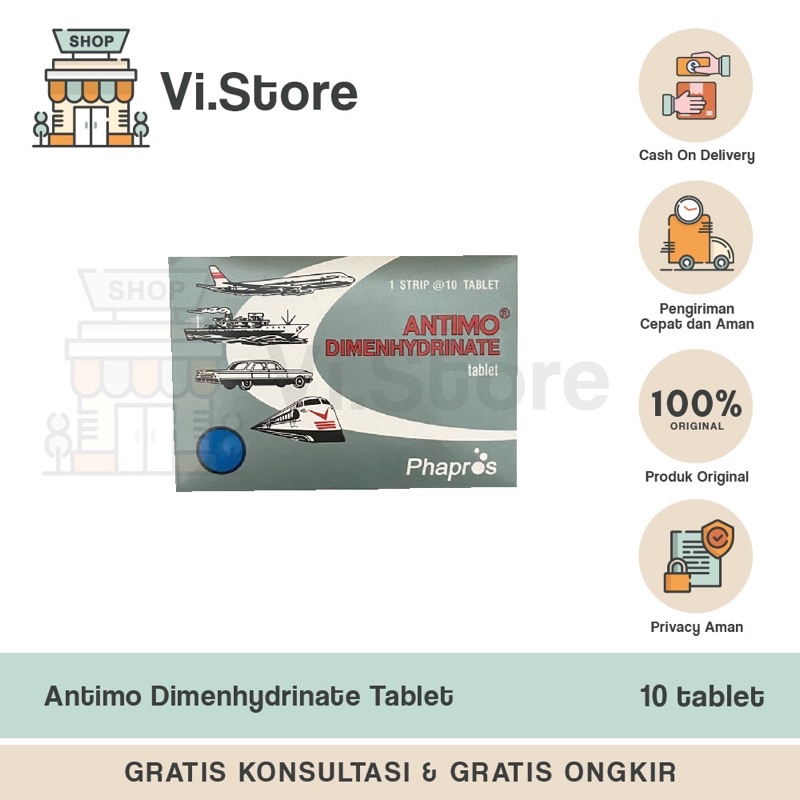 Jual Antimo 1 strip isi 10 tablet | Shopee Indonesia