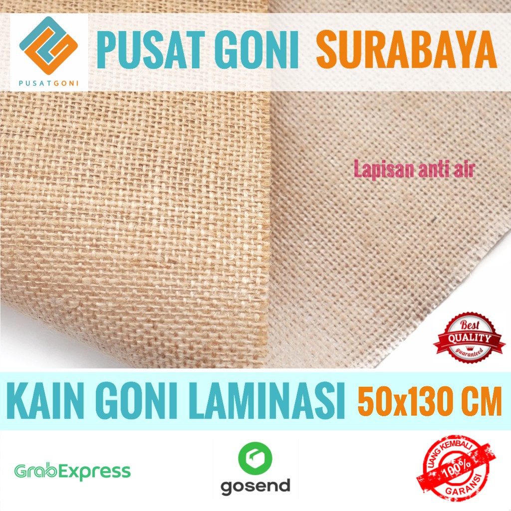 Jual Kain Goni Laminasi 50cm x 130cm - Bahan Goni Premium Anti Air ...