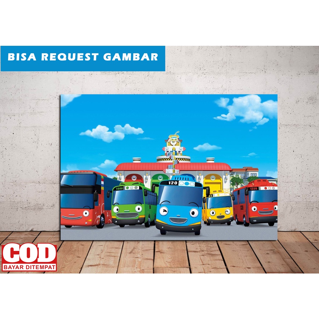 Jual Poster Tayo /Hiasan Dinding Kayu mdf 9mm 20x30 cm/Wall Decor ...