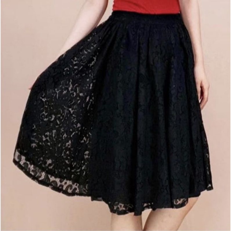 Jual rok brokat brukat Lace payung | Shopee Indonesia