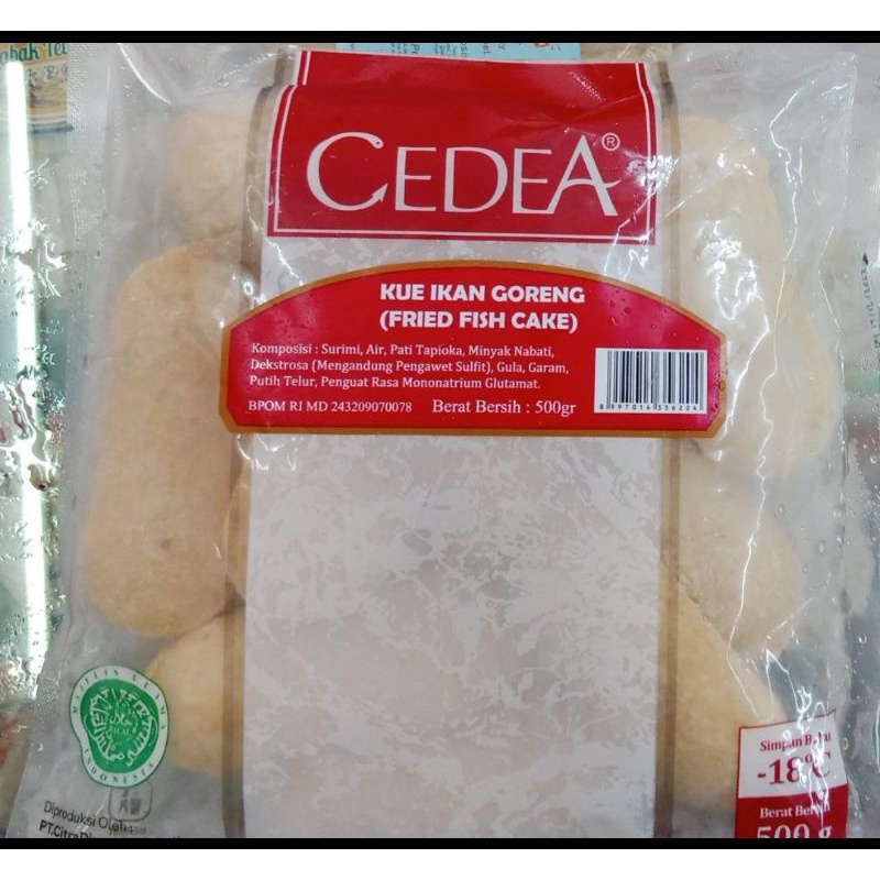 Jual Cedea Kue Ikan Goreng Fish Cake 500 gr Bogor Frozen | Shopee Indonesia