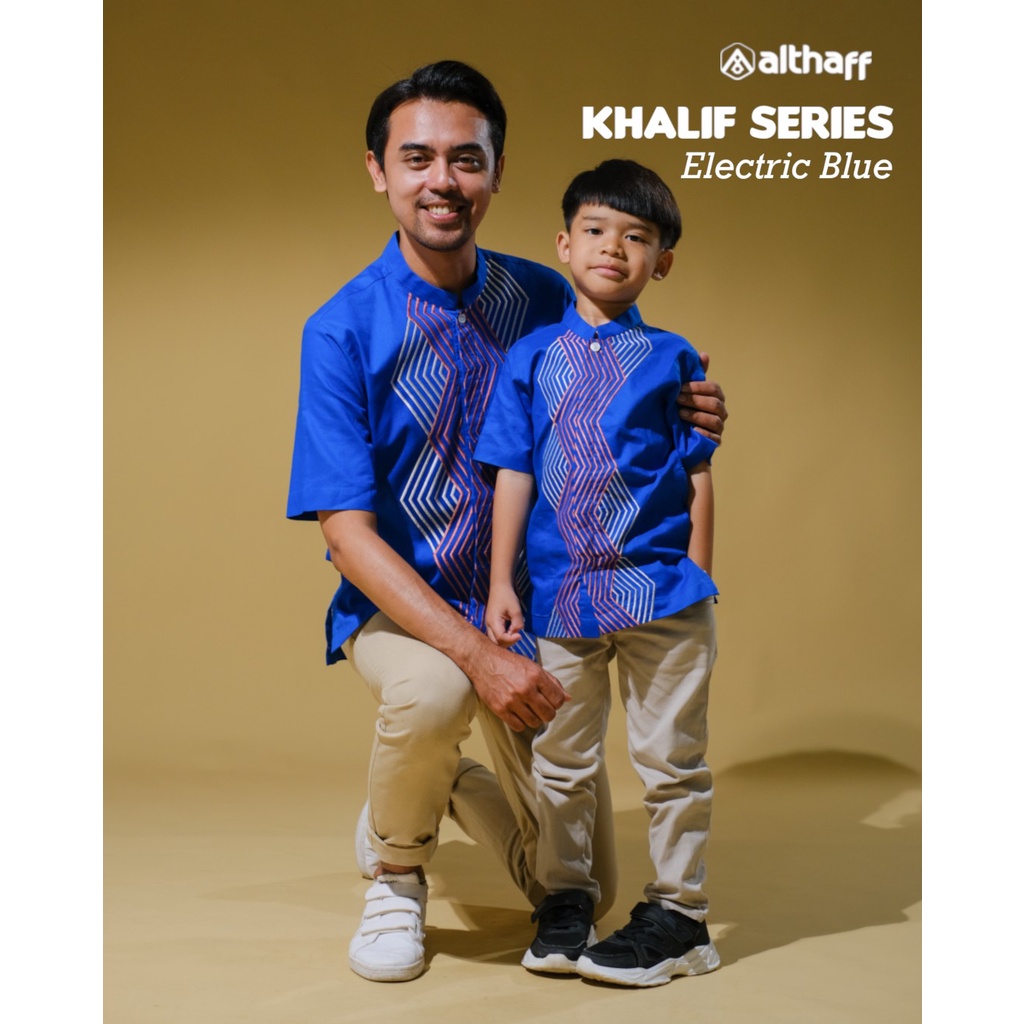 Jual Baju Muslim Koko Althaff Couple Ayah Anak Terbaru Khalif Series ...