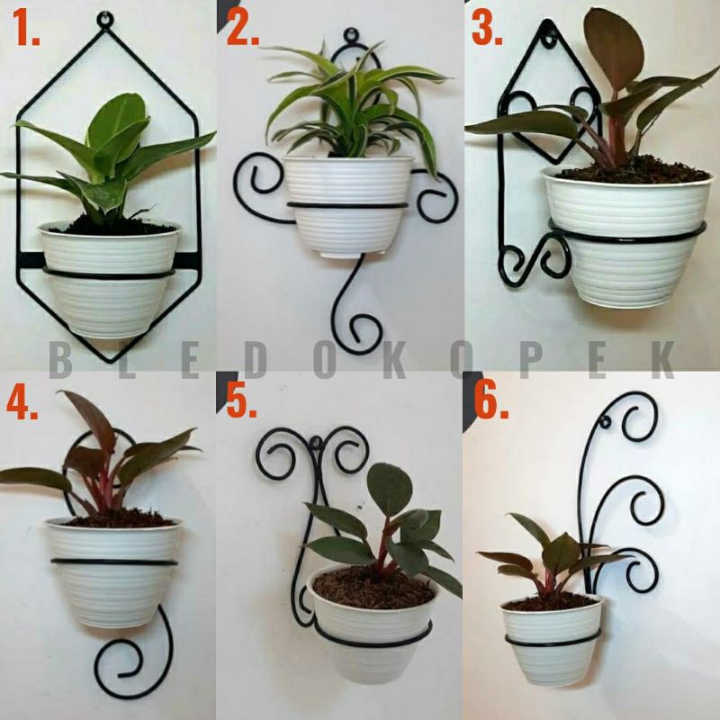 Jual Rak Bunga Dinding Standing Pot Besi Gantung Rak Tanaman Hias ...