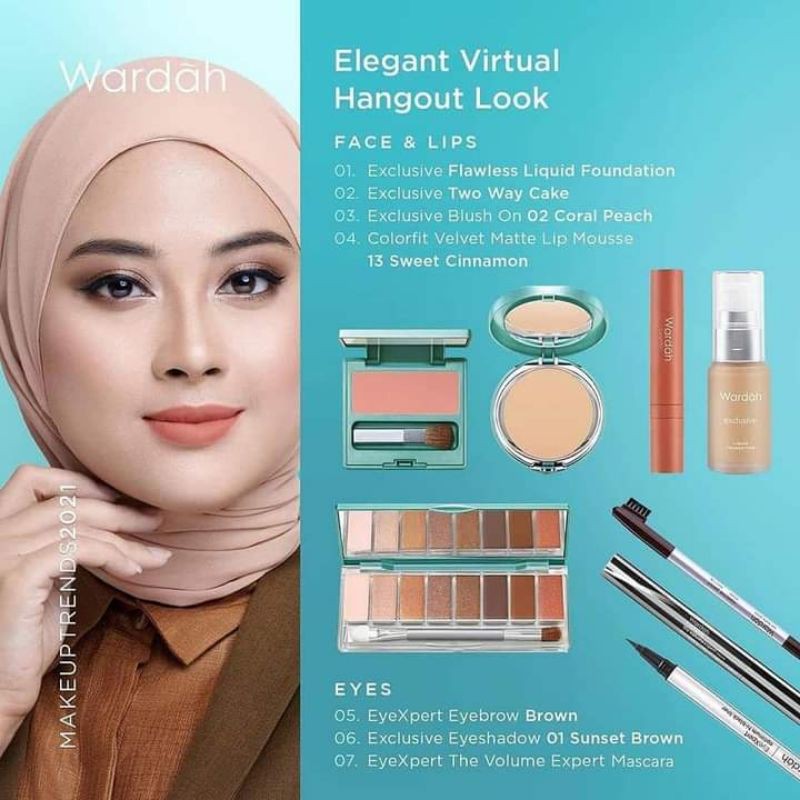 Tutorial Makeup Hijab Wardah | Saubhaya Makeup