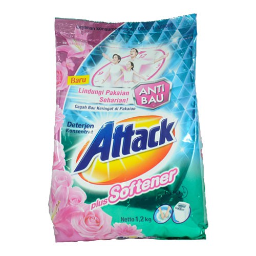 Jual Attack Detergent Plus Softener 1.2kg | Shopee Indonesia