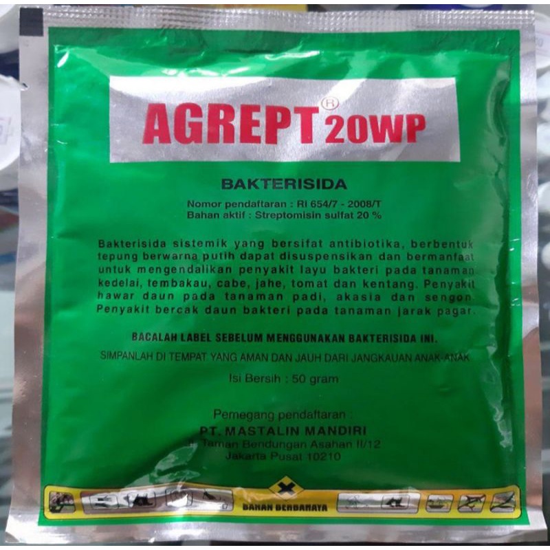 Jual Bakterisida Agrept 20wp isi 50 gram | Shopee Indonesia