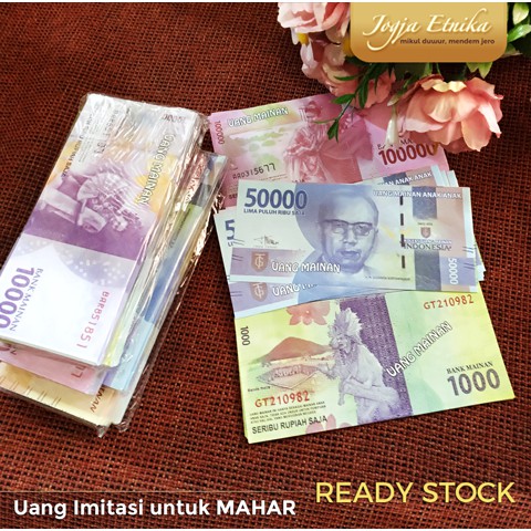 Jual Uang Mahar Replika / Uang Kertas Mainan Per 10 Pcs | Shopee Indonesia