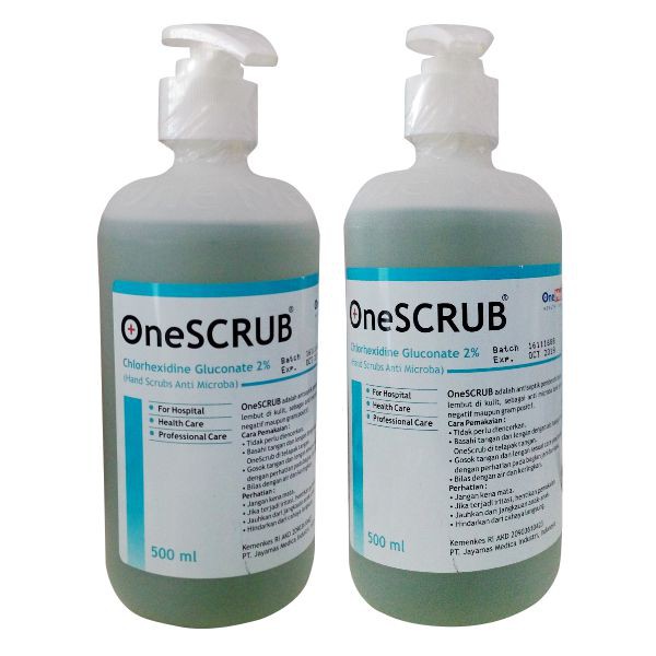 Jual One Scrub OneMed 2% Hand Scrubs + dispenser 500ml Indonesia|Shopee ...