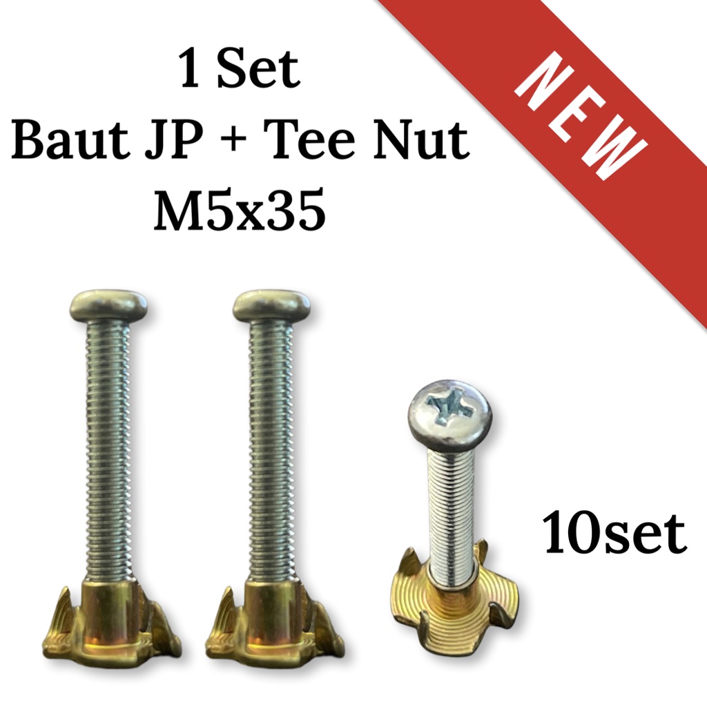 Jual BAUT JP OBENG MUR CAKAR 10SET M5X35 AB535 | Shopee Indonesia