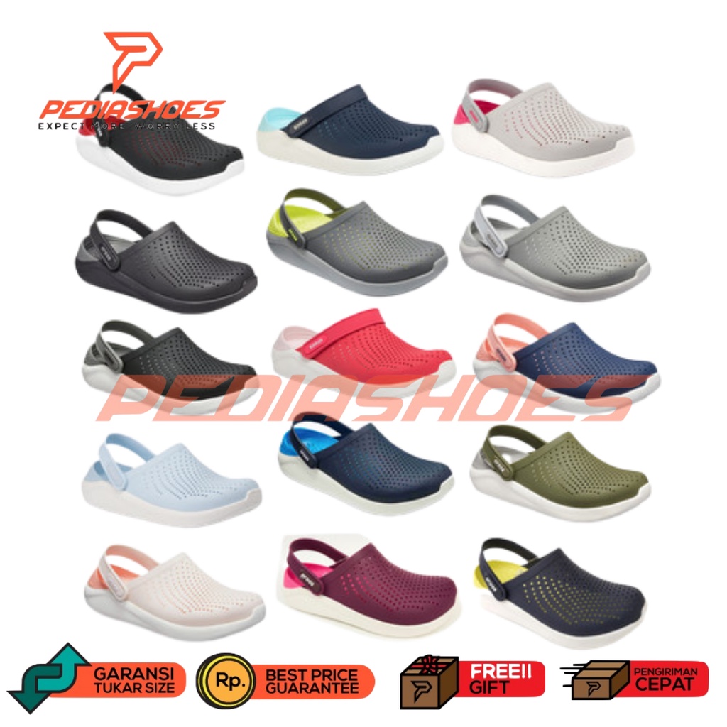 Jual Crocs Pria Wanita Literide Crocs Original Sandal Pria Wanita Sandal Crocs Murah Sandal ...