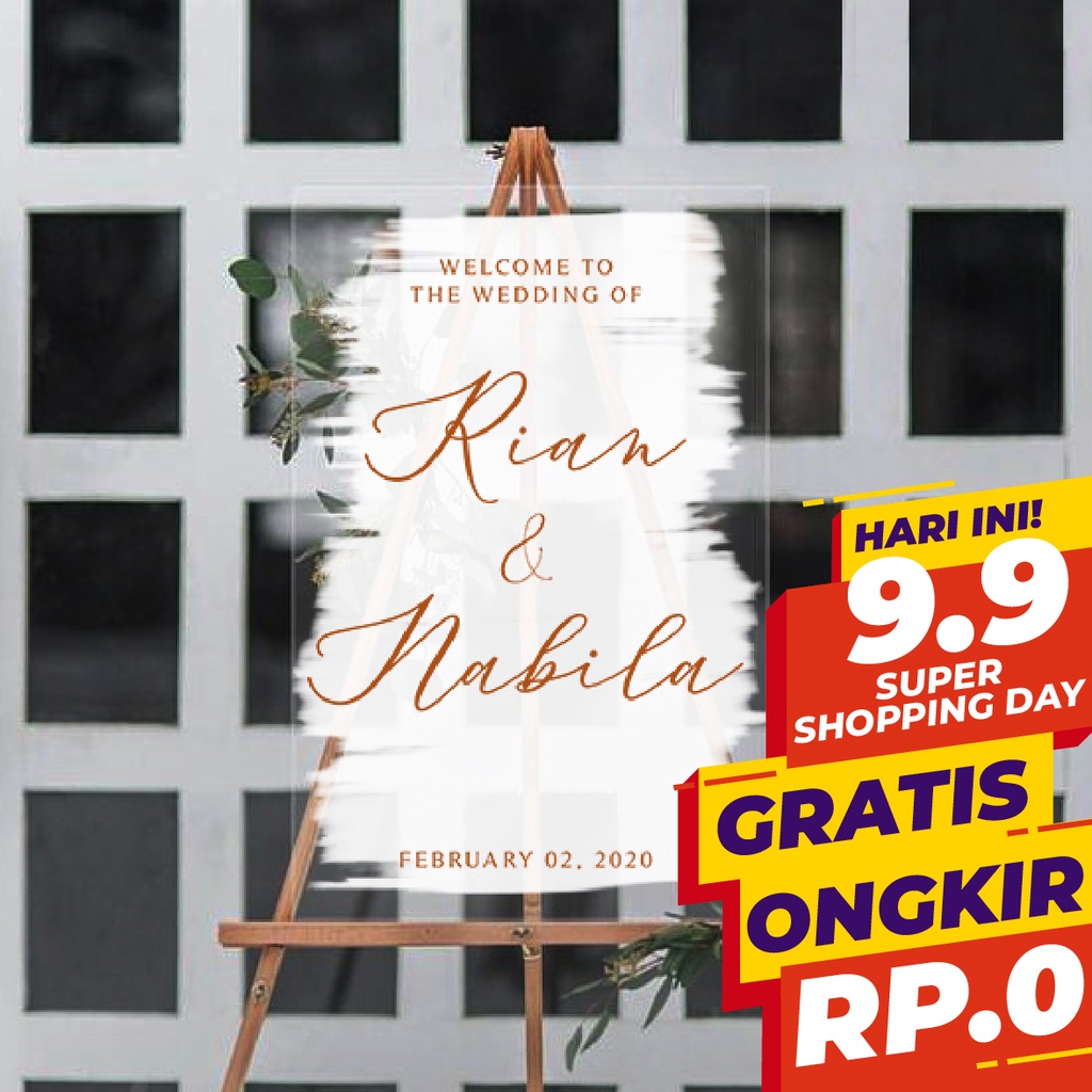 Jual Wedding Sign Aesthetic Termurah /Dekorasi Lamaran/ Dekorasi ...