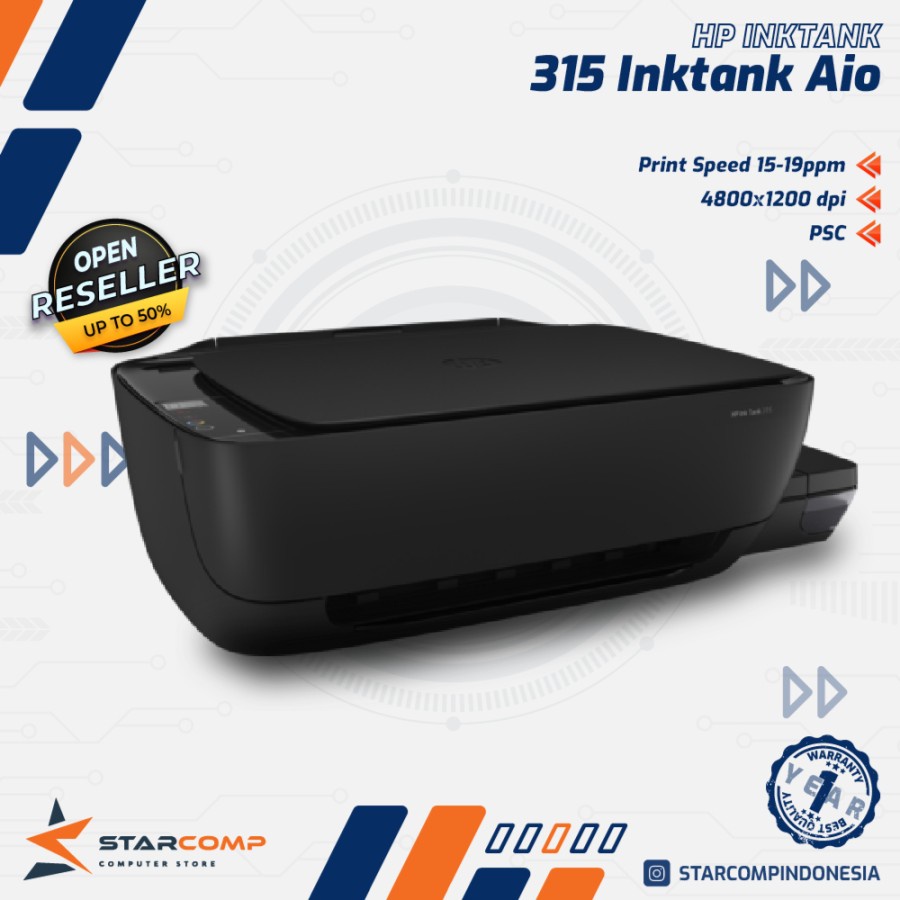 Jual Printer HP Ink Tank 315 All in One hp 315 Print Scan Copy | Shopee ...