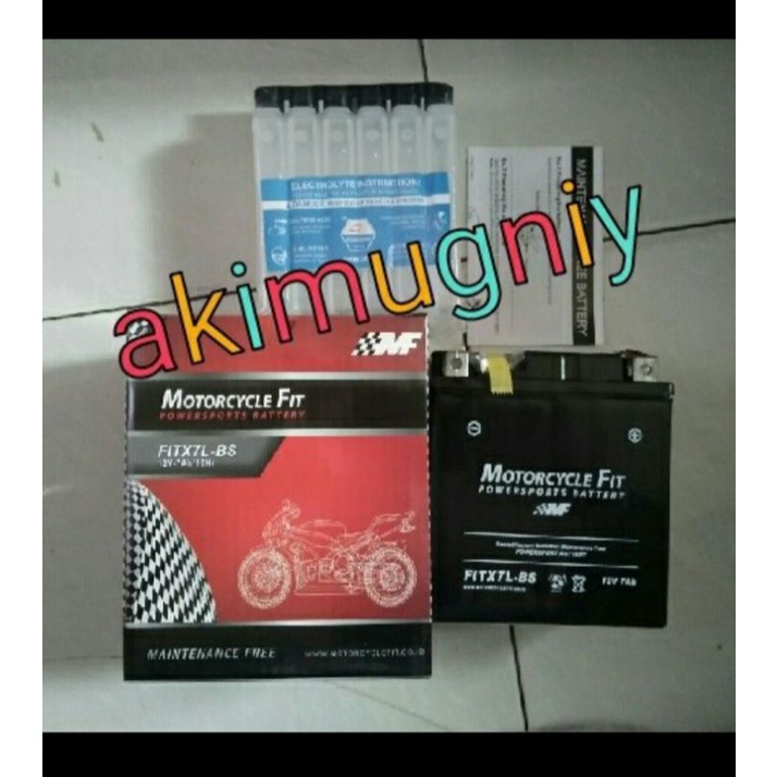 Jual aki motor kawasaki w175 ytx7l-bs 12v 7ah mf | Shopee Indonesia