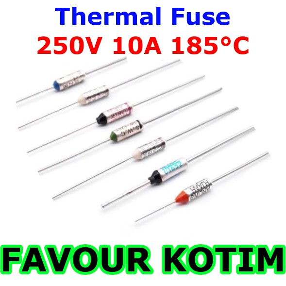 Jual THERMAL THERMO FUSE THERMOFUSE 185C 185 DERAJAT 250V 10A FVKOTIM ...