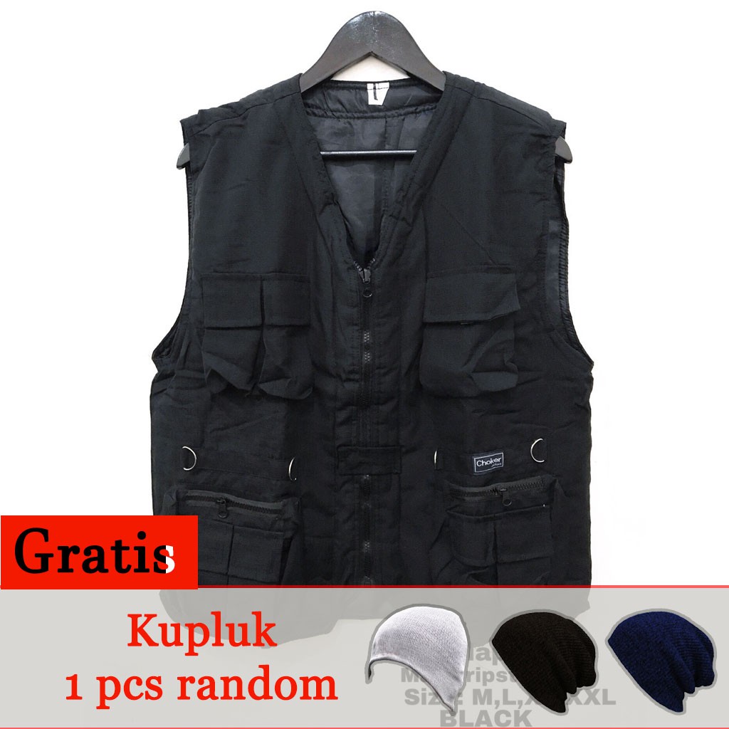 Jual Rompi Pria Lapangan Rompi Tactical Rompi Cargo Rompi Multifungsi ...