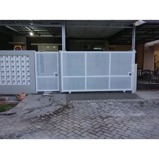 Jual Pagar industrialis perforated / pagar plat minimalis / pagar ...
