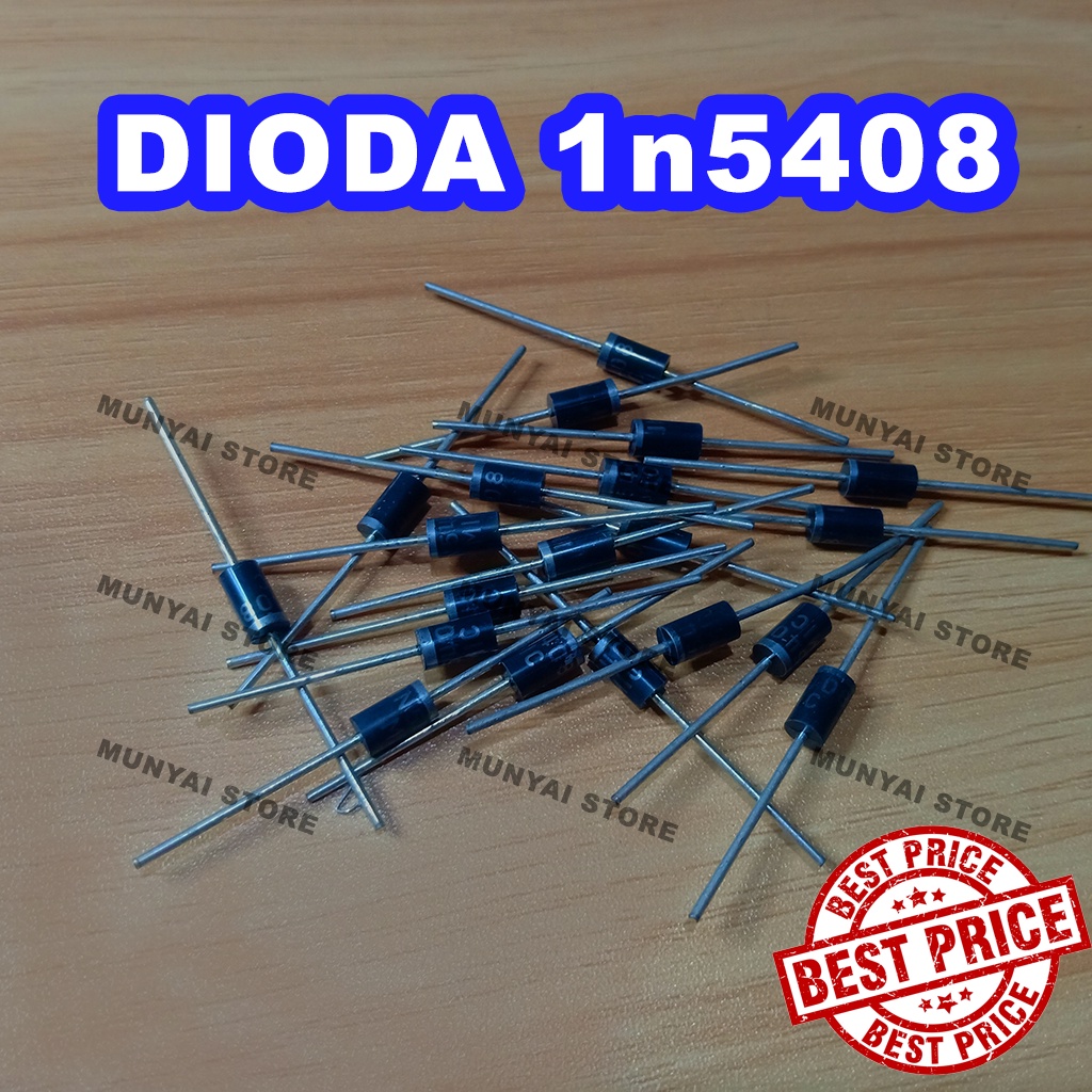 Jual DIODA 3 AMPERE TYPE 1N5408 ORIGINAL / RECTIFIER DIODE 1N5408 3A 1000V / DIODE 3 AMPER ...