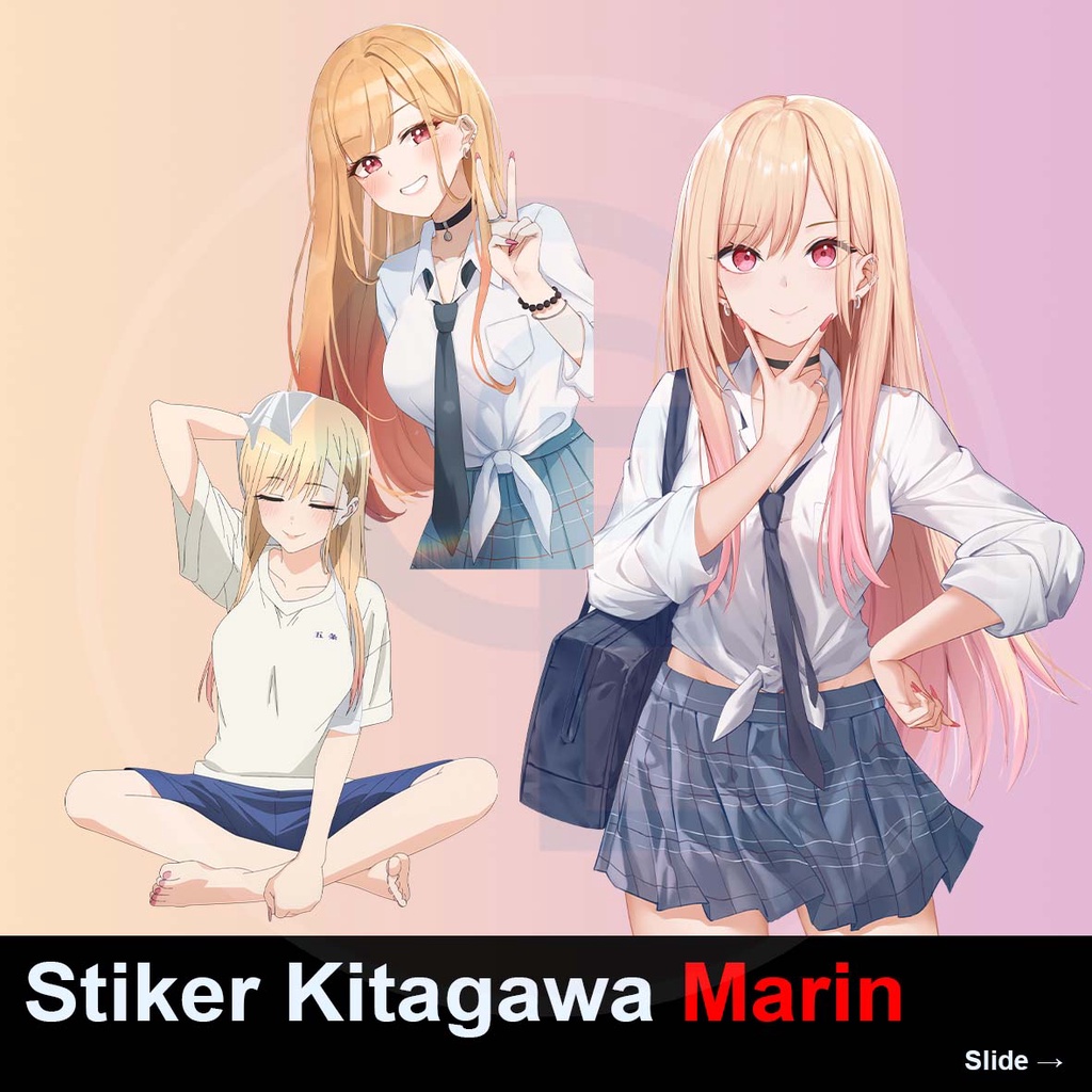Jual Sticker Kitagawa Marin Anime Vinyl Tumblr Bom Waterproof HD Lucu ...