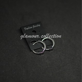 Jual Anting Tindik Telinga Pria Titanium Model Bulat/Ring Bandul Kotak ...